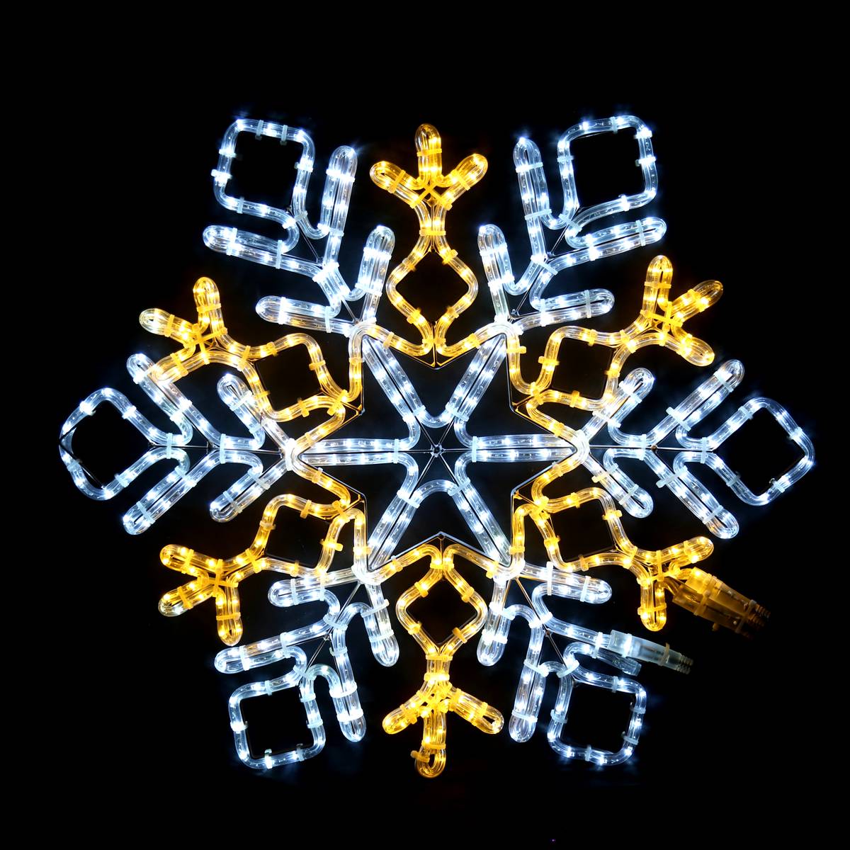 Julelys snøkrystall 70x70 cm til utendørs bruk. LED figur ...